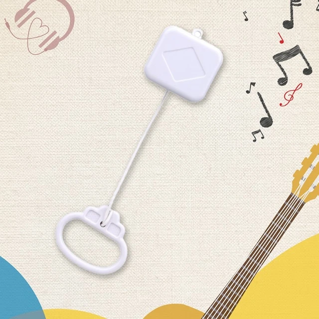 PULL STRING CLOCKWORK Cord Baby Bed Bell Rattle Toy Music Box Music Box ...