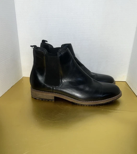 PERRY ELLIS BLACK Leather Men’s Chukkah Boots Size 13 £54.70 - PicClick UK
