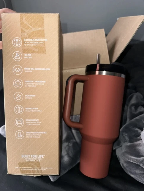 STANLEY ADVENTURE QUENCHER Flowstate 40 oz H2.0 - RED RUST $28.00 ...