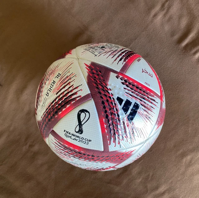 BRAND NEW AL-RIHLA Red FIFA World Cup Qatar 2022 Soccer Pro Match Ball ...