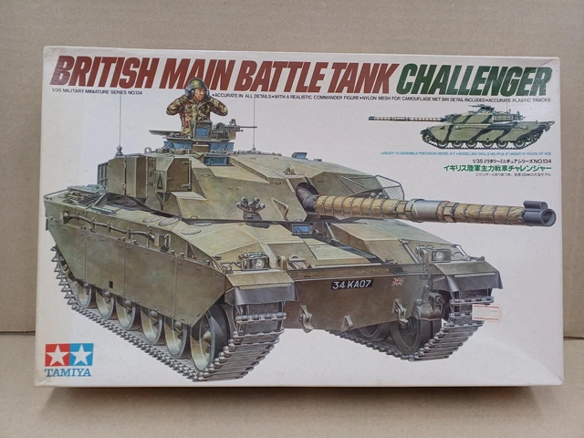BRITISH ARMY MAIN Battle Tank Challenger Plastic Model Model No.1 35 ...