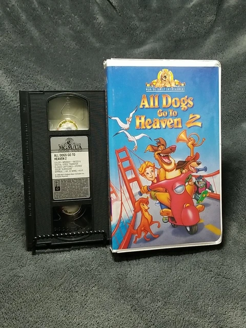 ALL DOGS GO to Heaven 2 VHS 1996 Clamshell Family Cartoon Animated Dom ...