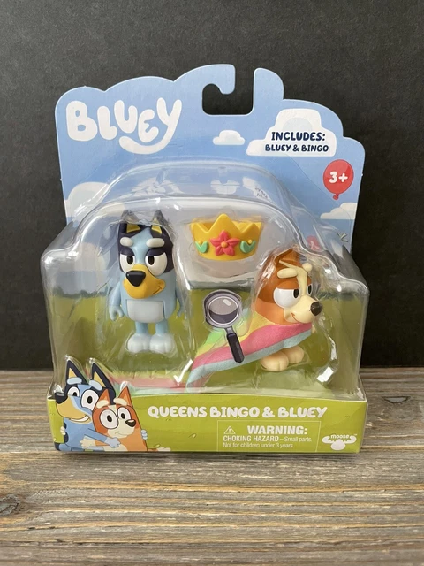 BLUEY QUEENS BLUEY and Bingo Crown Cape Accessory Figure 2 Pack £13.91 ...