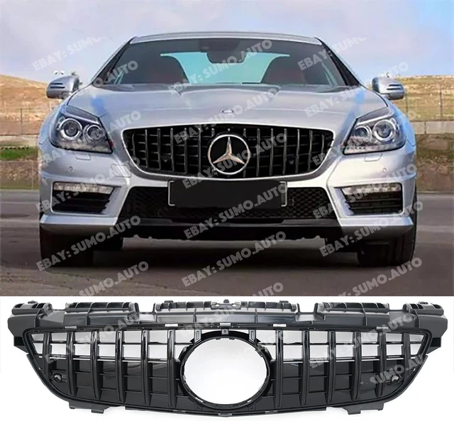 PANAMERICANA GLOSS BLACK Series AMG GT grille 2011-2016 Mercedes SLK ...