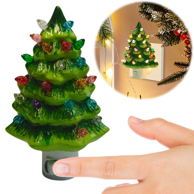 CHRISTMAS TREE NIGHT Light with ON/Off Switch Xmas Tree Nightlight ...