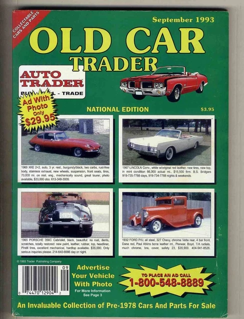 [C8636] 93.9 OLD CAR TRADER [AUTO TRADER] (US Old Cars Buy/Sell ...