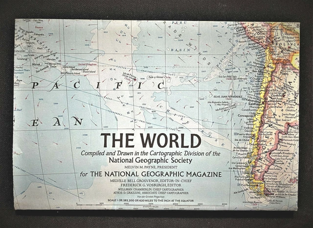 1970 Map Of The World FOR SALE! - PicClick UK