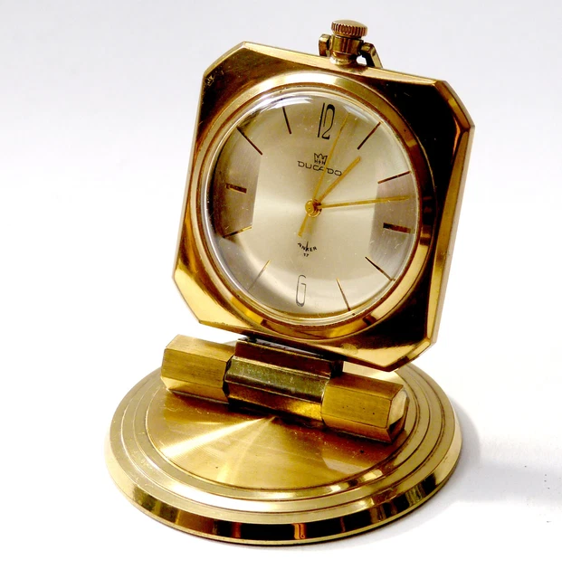 DUCADO TISCHUHR, ANKER 17, Schreibtischuhr, mechanisch Handaufzug ...