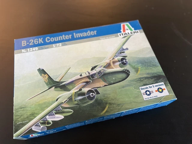 1/72 ITALERI B-26K Compteur Invader #1249 Neuf Décalcomanies Supplémentaires Kit Modèle Avion ...