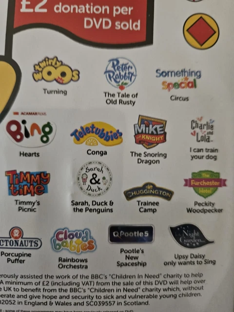 PUDSEY AND FRIENDS Dvd Kids Peter Rabbit Teletubbies Twirly Woos £14.99 ...