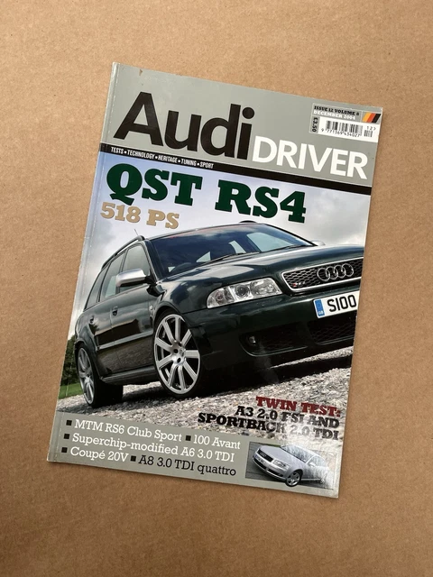 AUDI DRIVER MAGAZINE December 2004 RS4 Goodwood B5 MTM RS6 UR Quattro ...