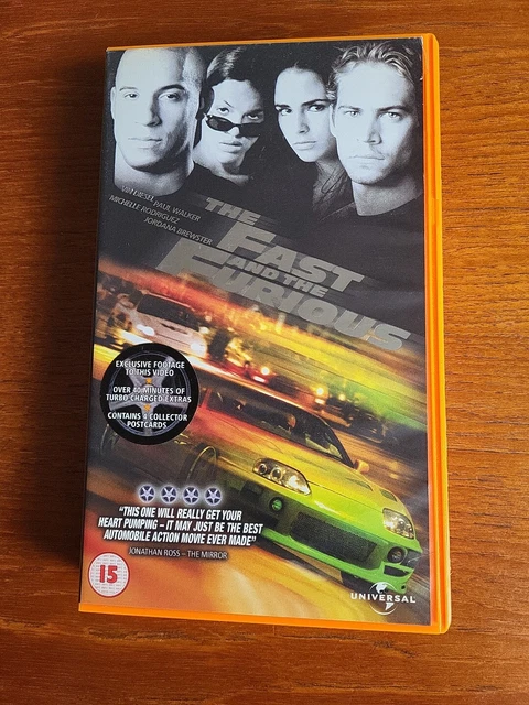 VINTAGE THE FAST And The Furious Vhs Cassette Movie Orange Case £7.99 ...