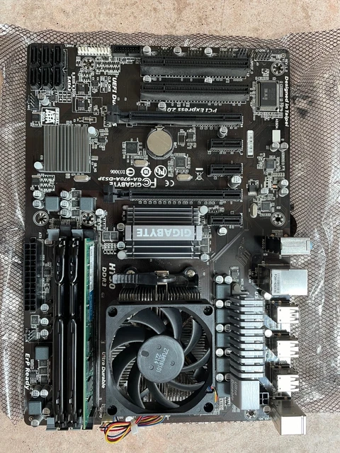 GIGABYTE 970A-D3, AM3+ Motherboard and AMD FX4300 Quad core 3800 + 16GB ...