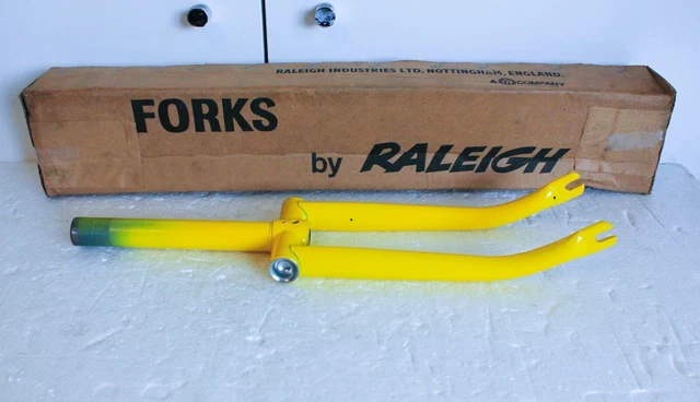 VINTAGE NOS 70S Raleigh YELLOW DOMINATOR CHOPPER Mk2 Forks BICYCLE Bike ...