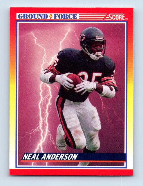 1990 SCORE NEAL Anderson Chicago Bears #326 EUR 0,80 - PicClick FR
