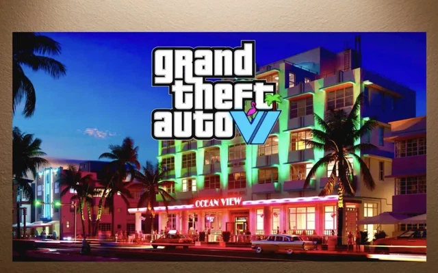 GTA 6 POSTER Grand Theft Auto VI Pre-Release Poster GTA Six Merchandise ...