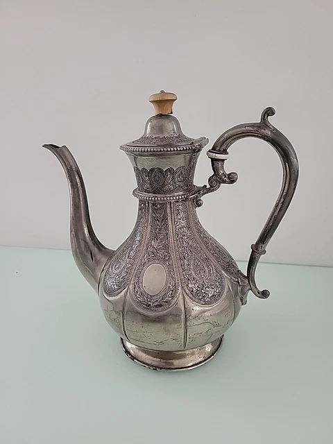 ZIERLICHER ZINNKRUG MIT Deckel antik mit Muster EUR 39,90 - PicClick DE