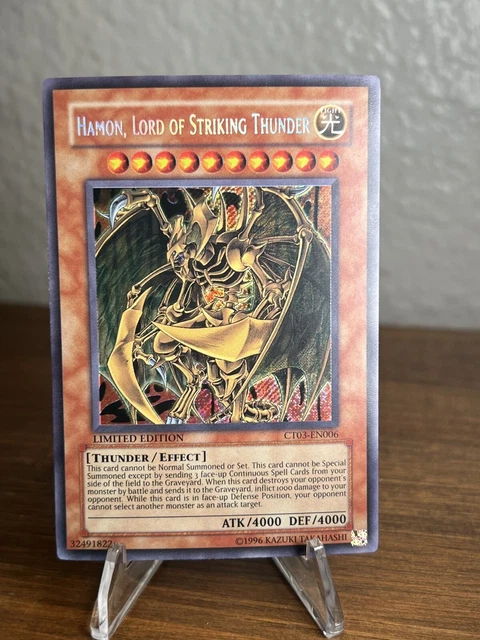 YU-GI-OH ! HAMON, Lord of Striking Thunder CT03-EN006 secret limité ...