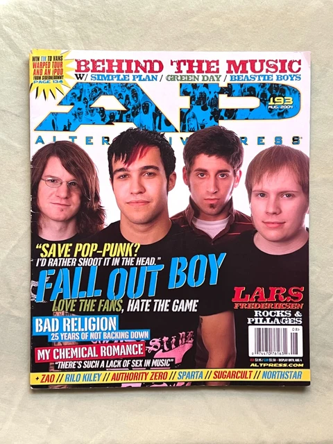 FALL OUT BOY- 1st Alternative Press Magazine - My Chem- RARE-Pop Punk ...