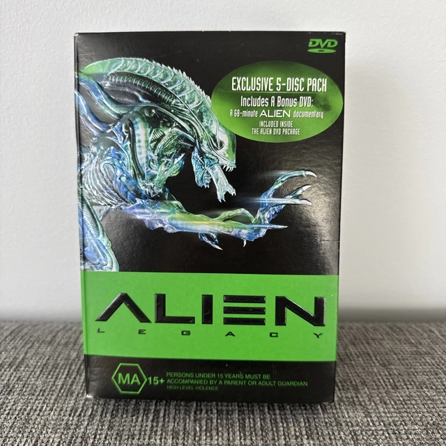ALIEN LEGACY - Boxset (5 DVD, 2000) Alien, Aliens, Alien 3, Alien ...