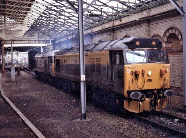 35MM SLIDE BR British Railways Diesel Loco Class 50 50015 @ Crewe 1991 ...