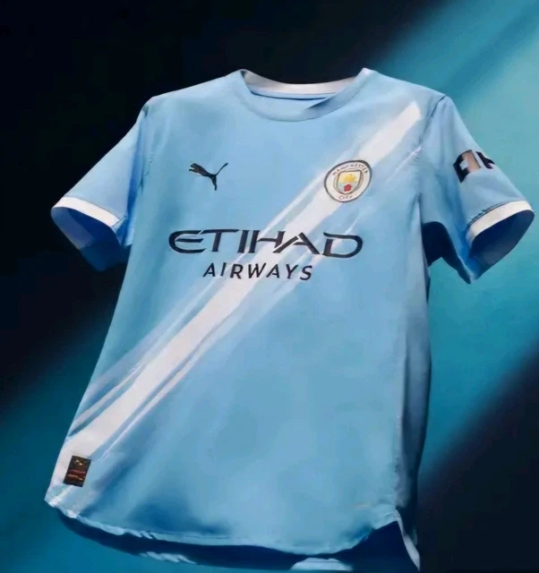 2025/2026 MANCHESTER CITY Home Football Shirt - Brand New With QR Codes ...