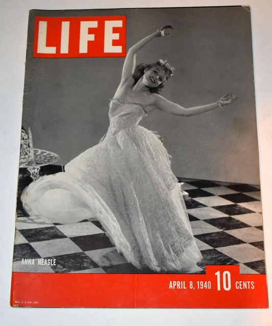 LIFE MAGAZINE- APRIL 8, 1940 Hitler Mussolini Meet, Coca-Cola, B-19 ...