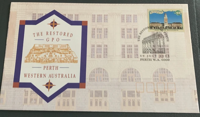 AUSTRALIAN FDC 1993 The Restored GPO Perth $1.96 - PicClick