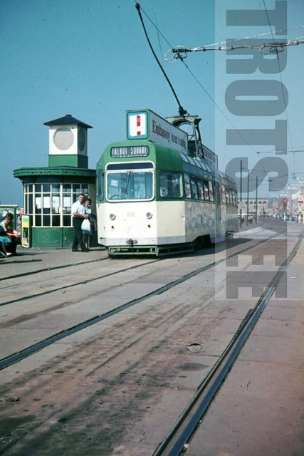 35MM SLIDE BLACKPOOL Transport Single Decker Tram Strassenbahn 618 1971 Original £5.51 - PicClick UK