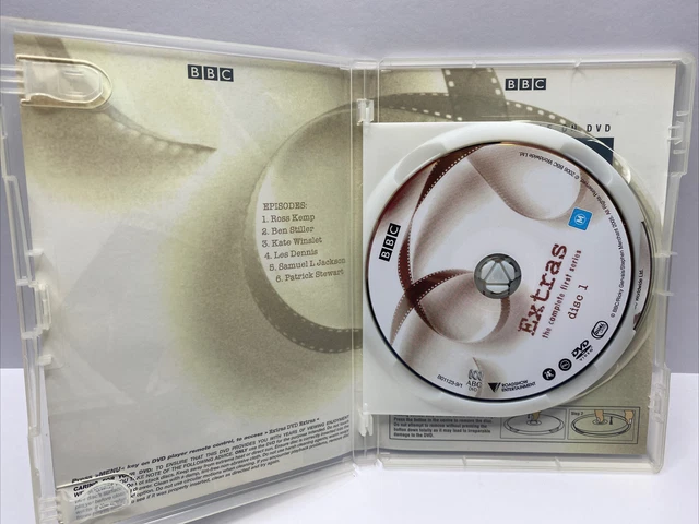 THE EXTRAS COMPLETE Season 1 BBC DVD Region 4 PAL Comedy Ricky Gervais ... THE EXTRAS COMPLETE Season 1 BBC DVD Region 4 PAL Comedy Ricky Gervais ...