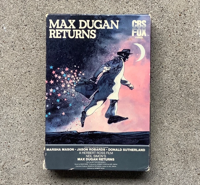 MAX DUGAN RETURNS VHS 1983 CBS Fox Drawer Box First Release Big Jason ...