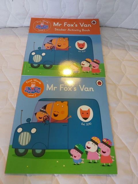 PEPPA PIG FIRST Words Reader and Activity Book Set Level 2 Mr Foxs Van ...