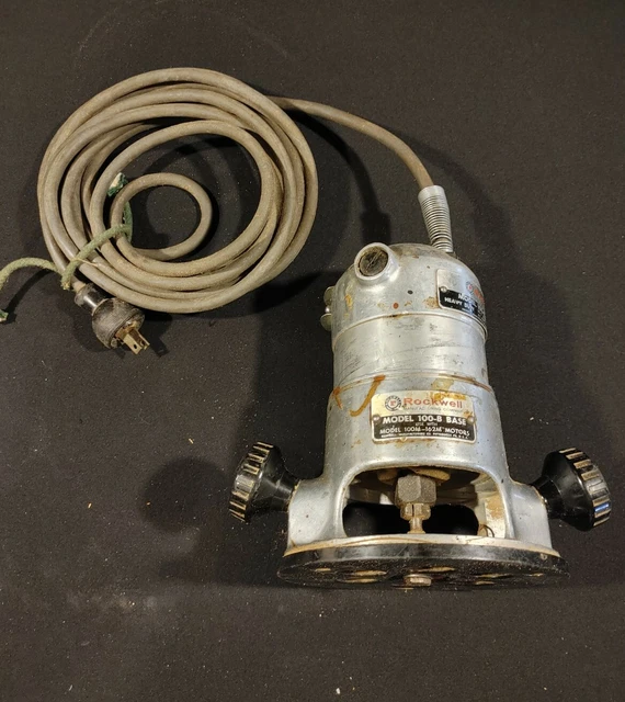 VINTAGE ROCKWELL 100-M Router & 100-B Base 6.5A 115VAC $55.00 - PicClick