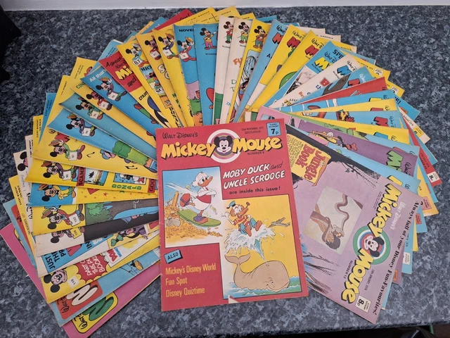 WALT DISNEYS MICKEY Mouse Comic Bundle of 38 Issues From 1975 to 1979 ...