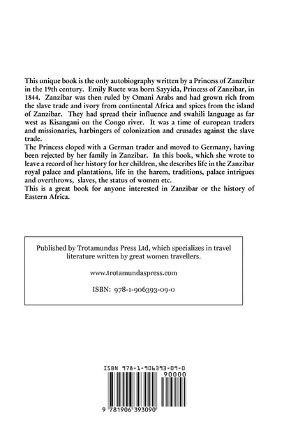 EMILY SAID-RUETE MEMOIRS of an Arabian Princess of Oman and Zanzibar ...