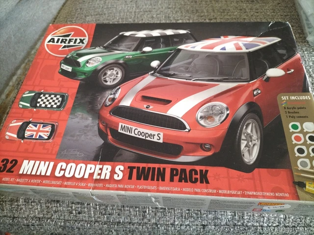 AIRFIX 1.32 Scale Mini Cooper S Twin Pack Car Model Kit Set. Brand New ...