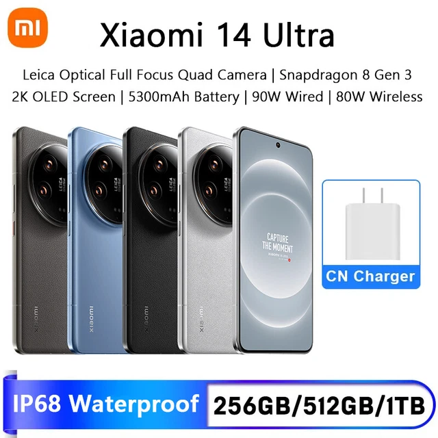 XIAOMI 14 ULTRA Snapdragon 8 Gen 3 IP68 NFC 6.73" 2K 120Hz 90W Charge 50MP Leica $1,842.77 ...