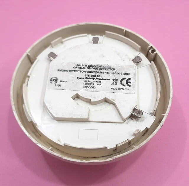 TYCO SAFETY 601P-M Smoke Detector 516.600.201 Optical Fire High ...