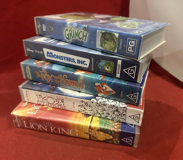 CHILDREN’S CARTOONS VHS Video Bulk Lot x5 Retro Vintage Video Cassettes ...