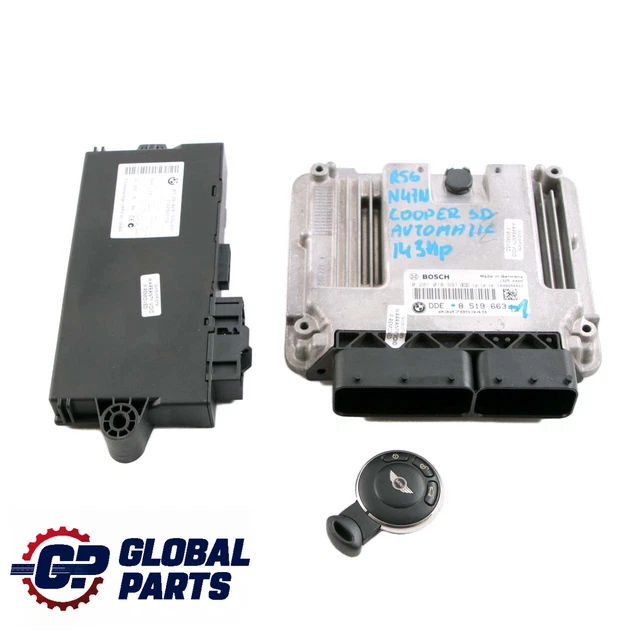 MINI COOPER SD R56 LCI N47N 143HP Diesel Moteur ECU Kit DDE 8519663 CAS ...