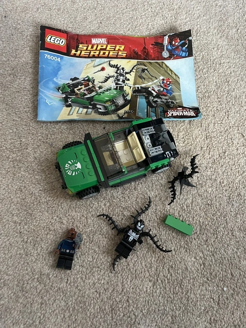 LEGO 76004 MARVEL Spider-Man Spider Cycle Chase INCOMPLETE SET £9.99 ...
