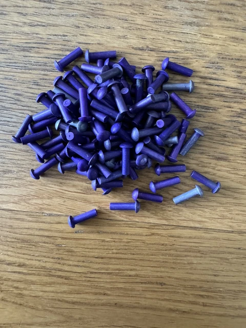 SPAP HEAD Light Alloy Rivet, Sp80-407, 1/8" Dia, Violet, Aprox 100 Per ...