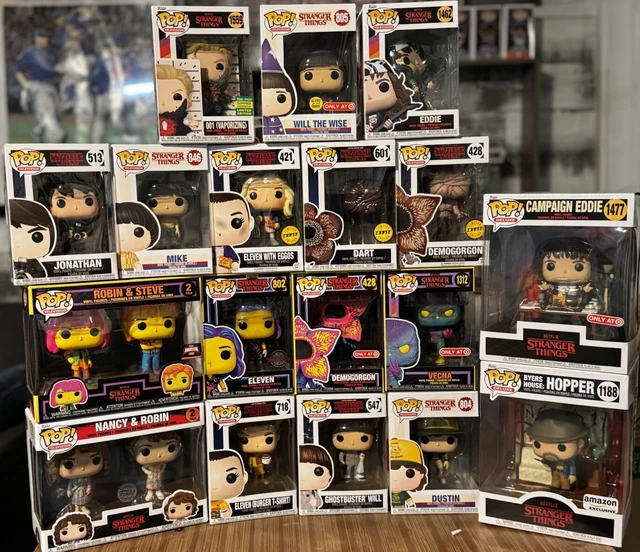 STRANGER THINGS FUNKO Pop Lot! 18 MINT POPS, 13 Excl, CHASE, SE ...
