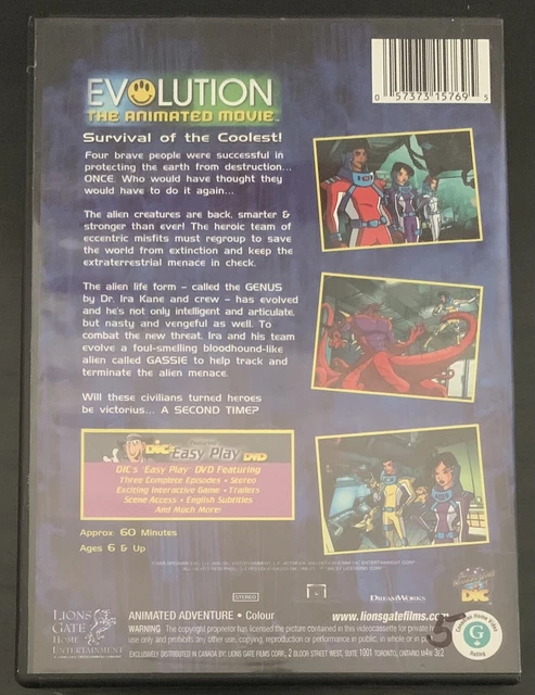 EVOLUTION THE ANIMATED Movie (DVD, 2001, OOP) Canadian $13.99 - PicClick CA