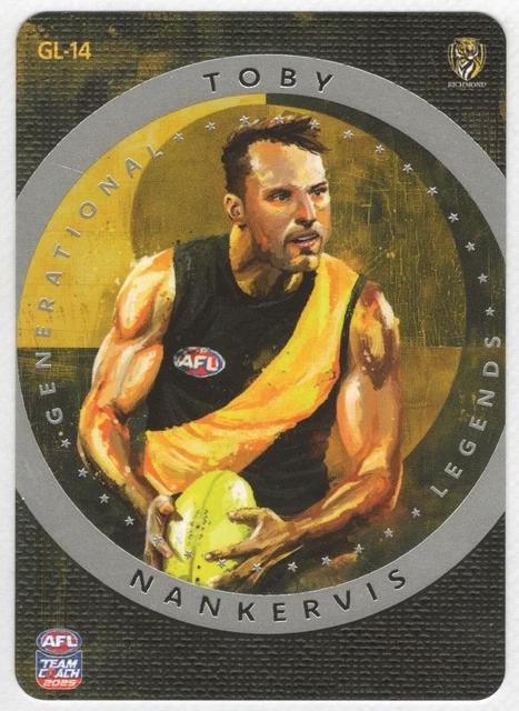 2025 AFL TEAMCOACH GENERATIONAL LEGEND CARD - GL-14 Toby NANKERVIS ...