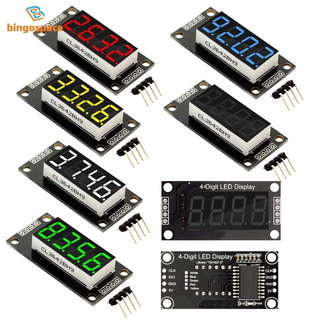 Tm1637 4 Digit 7 Segment Display Module Datasheet FOR SALE! - PicClick