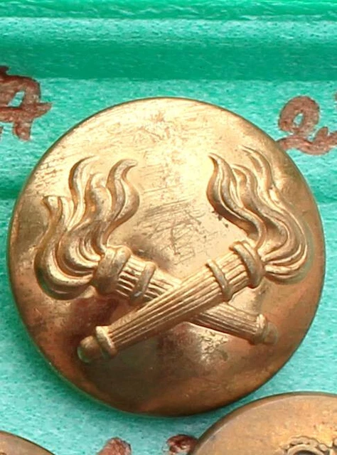 RARE ARMY MILITARY UNIFORM BUTTON - CROSS TORCH - D:25mm, MILITARY ...