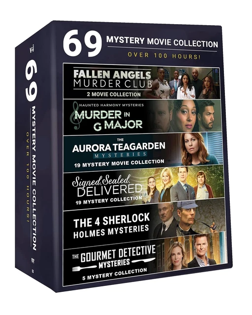 69 MYSTERY MOVIE Collection DVD Bundle 100+ Hours Aurora Teagarden ...