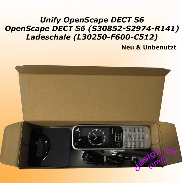 UNIFY OPENSCAPE DECT Phone S6 mit Ladeschale, Clip und Akku - Neu EUR ...