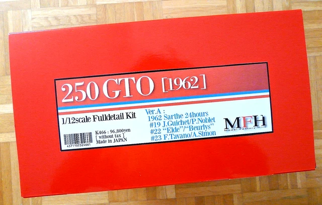 MFH 1/12SCALE FULLDETAIL Kit K466 Ferrari 250 GTO MFH Model Factory ...